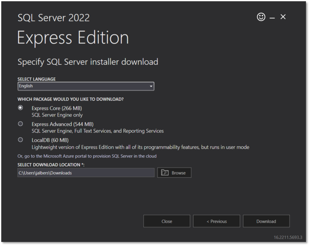 How to Manually Install SQL Server 2022 Express and Management Studio ...