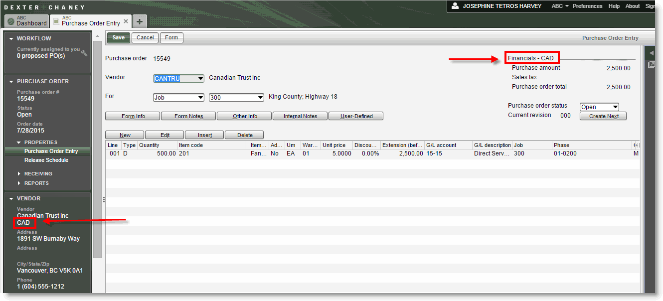 Purchase Order Entry | Trimble Help (beta)