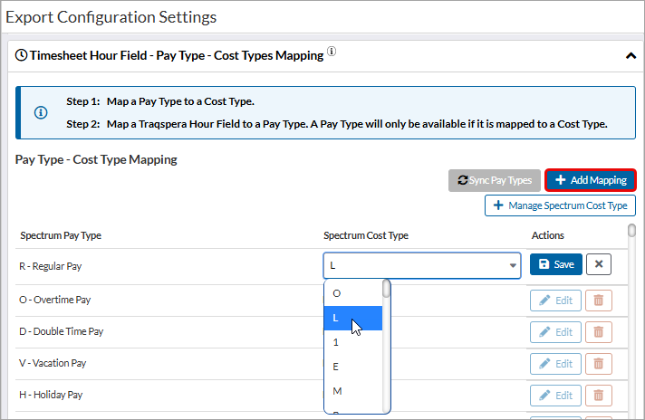 Map Pay Types and Cost Types to Timesheet Fields | Trimble Help (beta)
